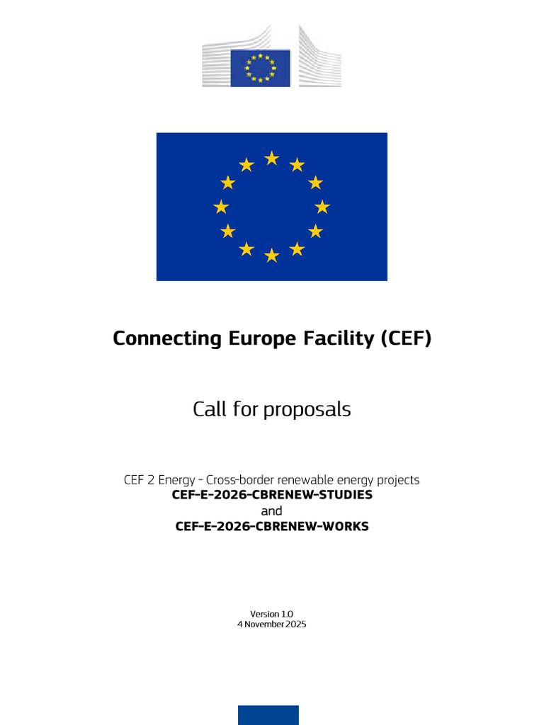 CEF-E-2026-CBRENEW: EU Renewable Energy Call | PDF | Renewable Energy ...