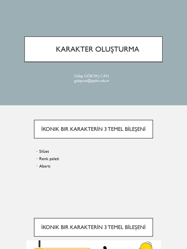 Karakter Olusturma Ders Notlari 1 | PDF