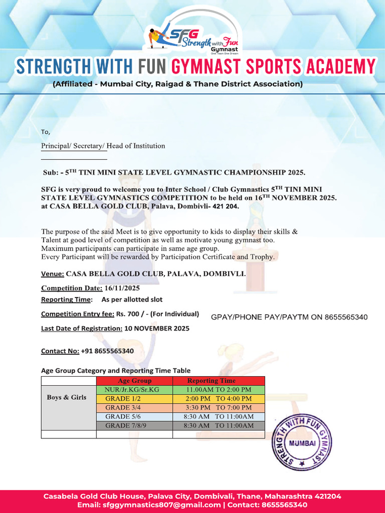 Gymnastic Competition | PDF
