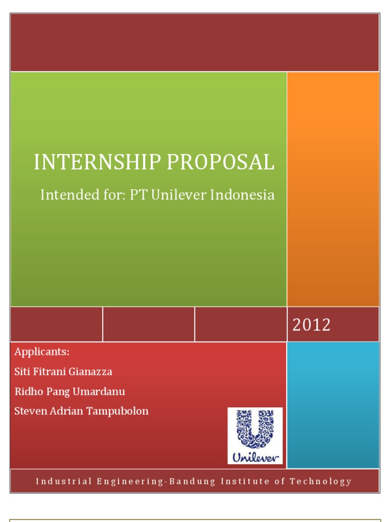 Industrial Engineering Internship Proposal | PDF | Industrial ...