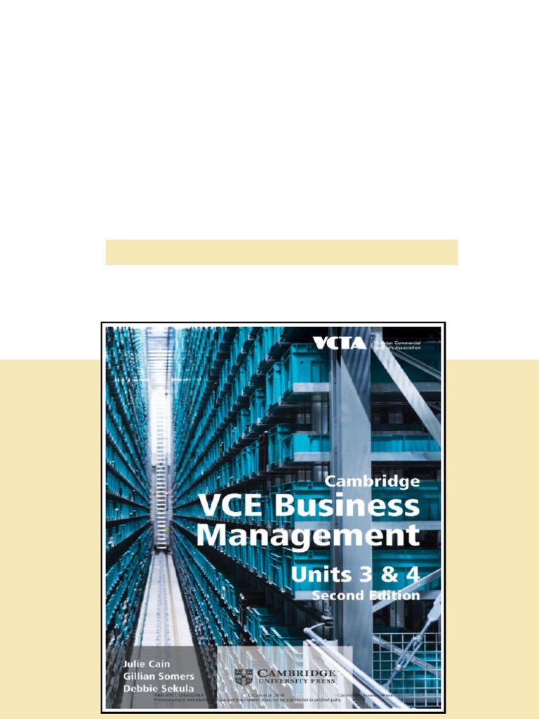 (Ebook) Cambridge VCE Business Management Units 3 & 4 Second Edition by ...