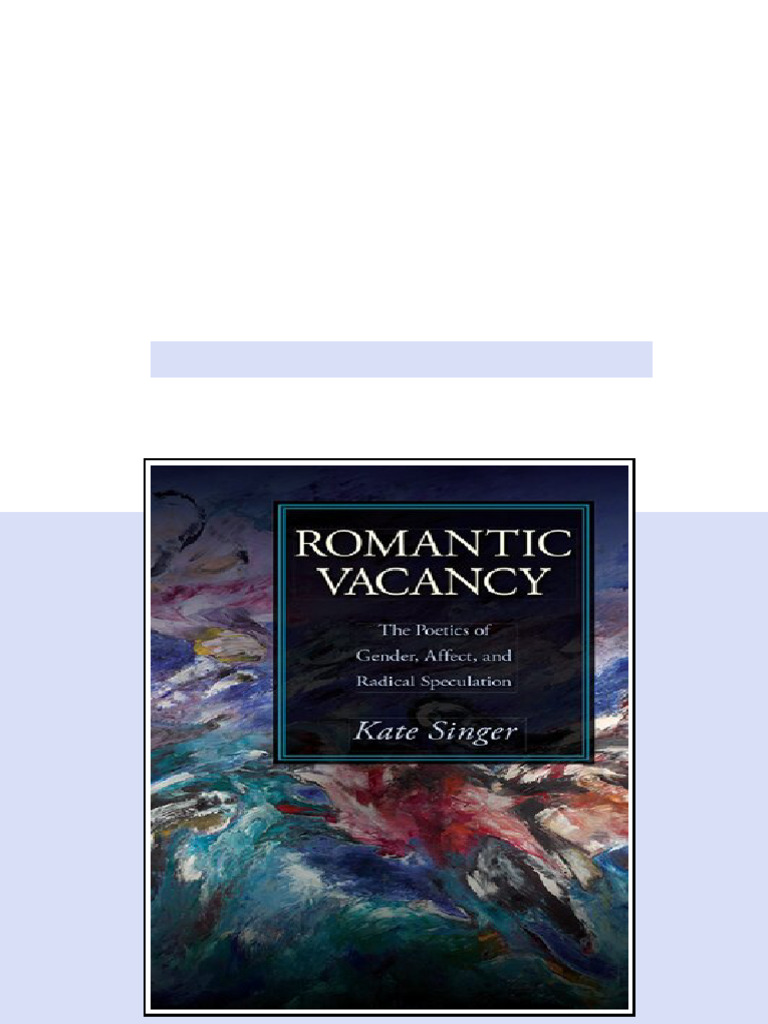 (Ebook) Romantic Vacancy: The Poetics of Gender, Affect, and Radical ...