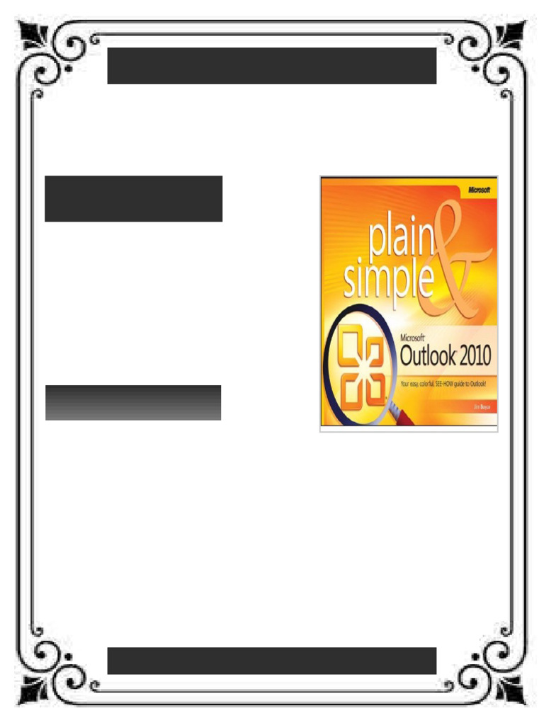 Microsoft Outlook 2010 Plain Simple 1st Edition Jim Boyce ebook ...