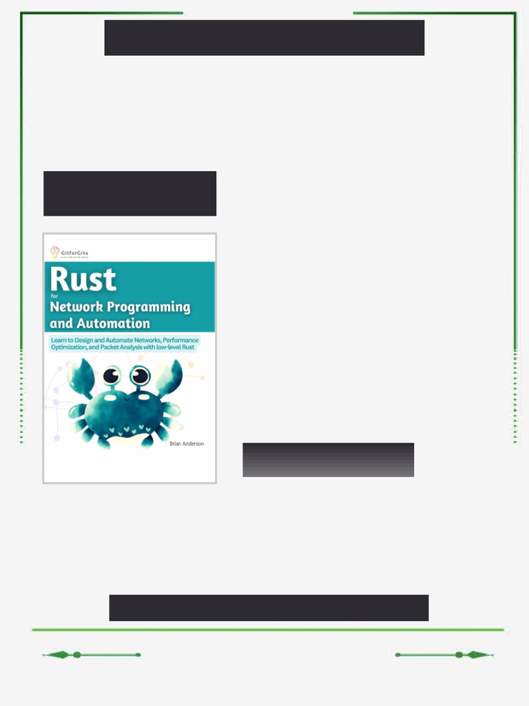 Rust for Network Programming and Automation Learn to Design and ...