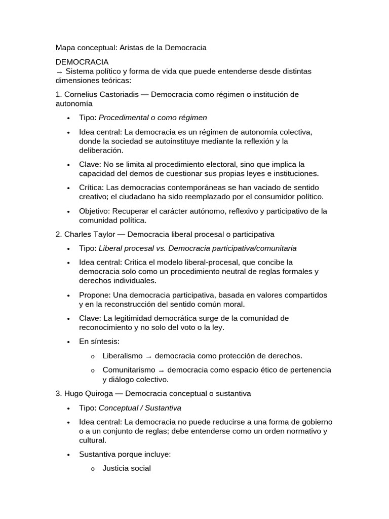 Mapa Conceptual | PDF | Democracia | Ideologías políticas