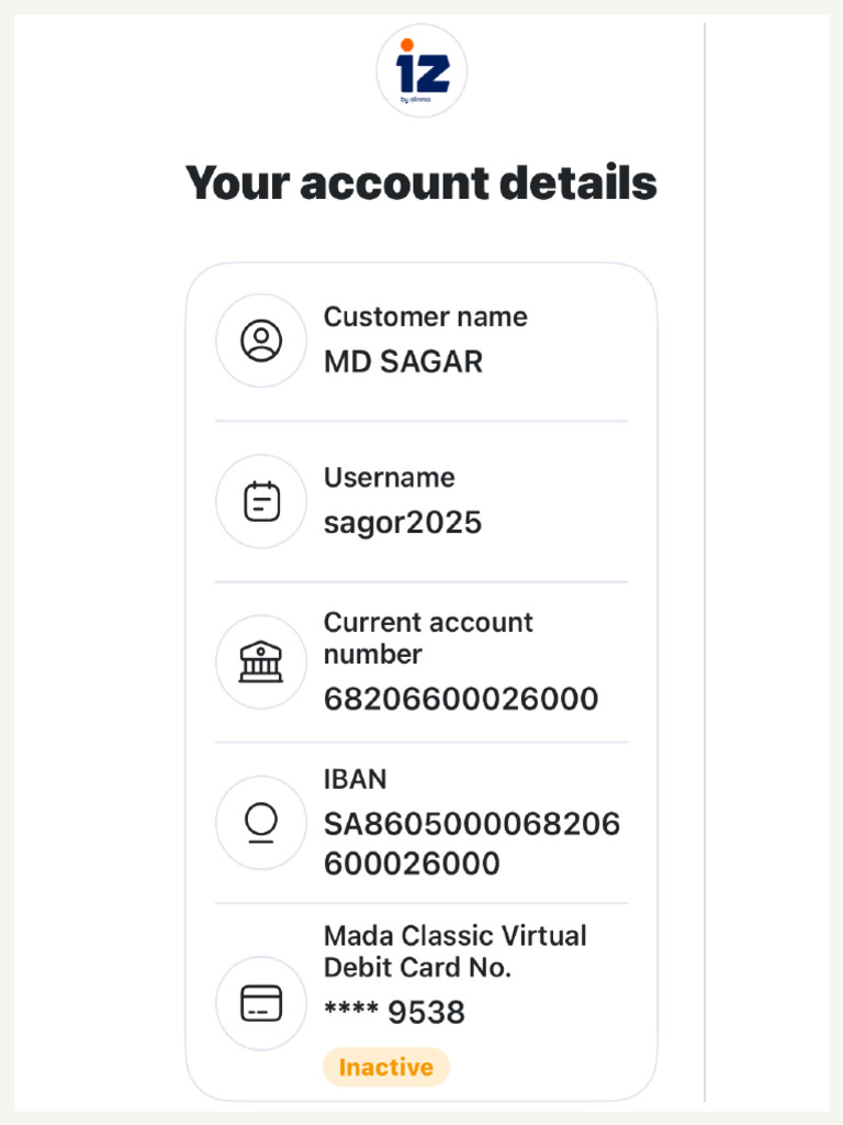 Account Details | PDF