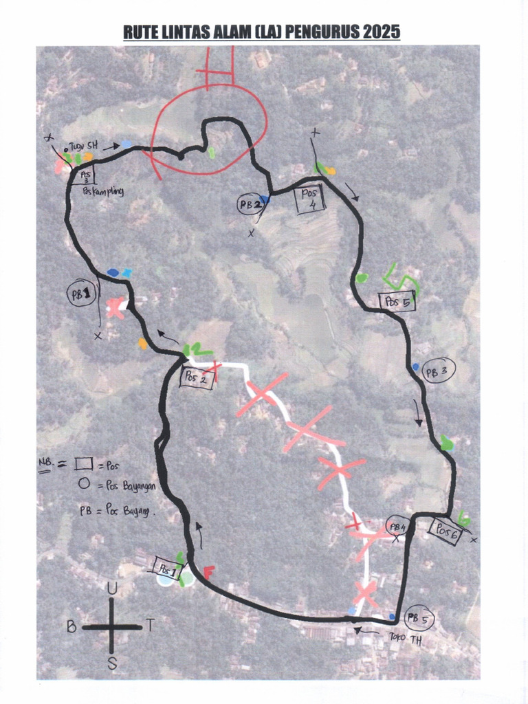 Rute Lintas Alam (LA) - Pengurus | PDF