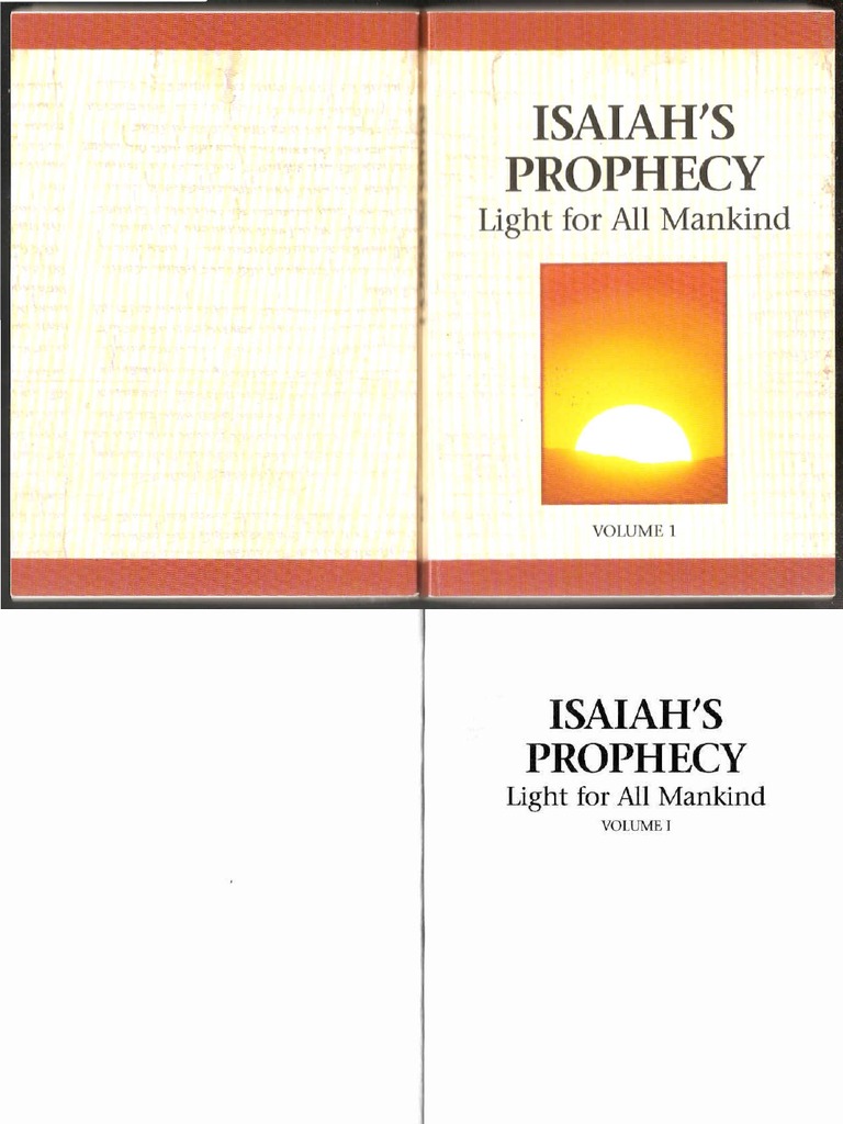 2000 Isaiahs Prophecy Light For All Mankind Vol 1 | PDF | Language Arts ...