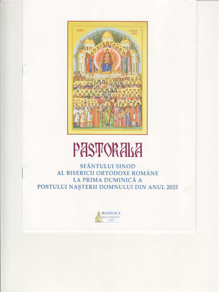 Pastorala Sf Sinod | PDF