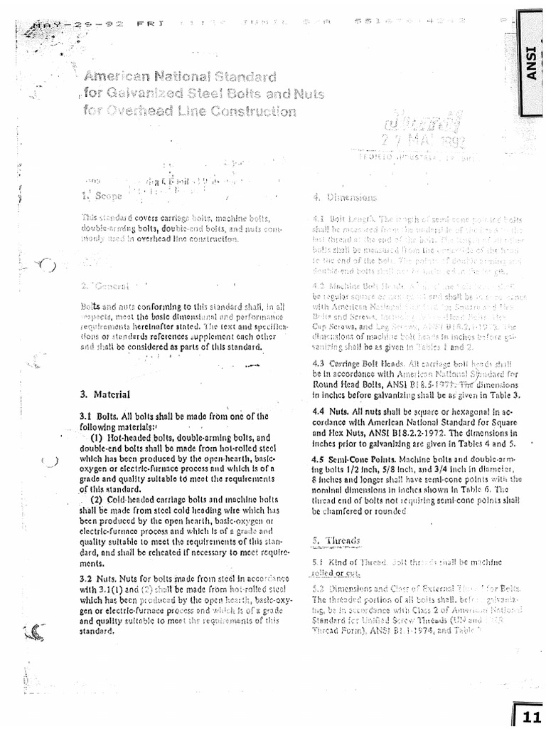 Ansi C 135.4 (1979) | PDF