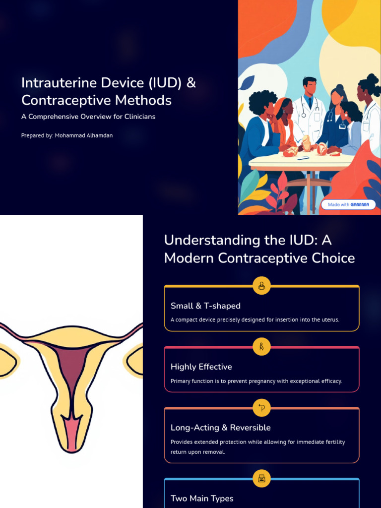 Intrauterine Device IUD and Contraceptive Methods | PDF | Safe Sex ...