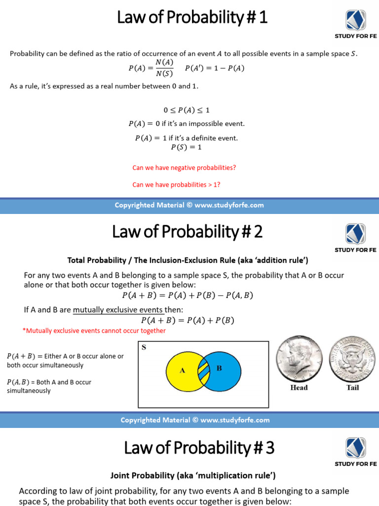 3 - Laws of Probability | PDF
