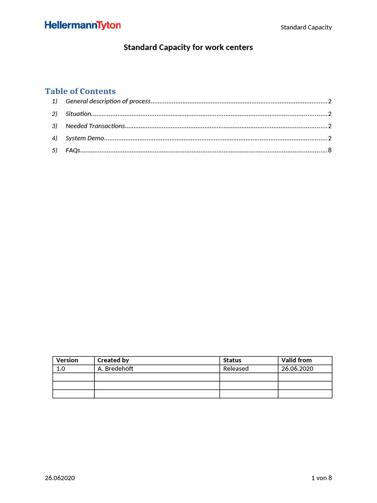 Standard Capacity Management Guide | PDF | Computing