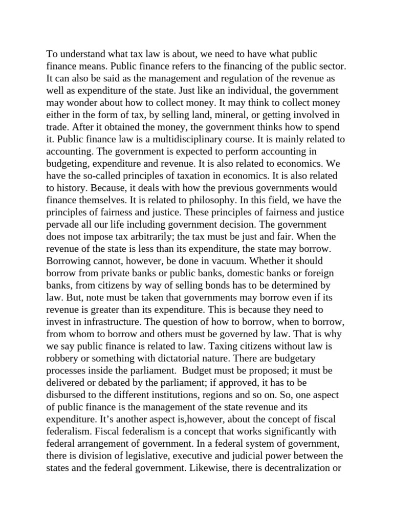 Tax Lecture Note | PDF | Taxes | Indirect Tax