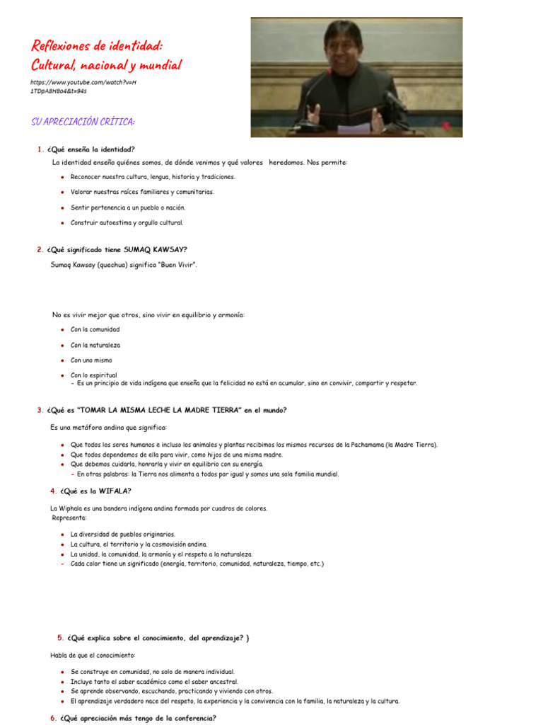 Reflexiones sobre Identidad y Cultura | PDF | Educación en artes liberales