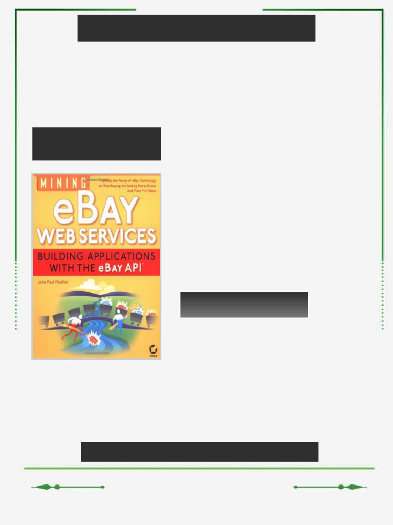 Mining eBay Web Services John Paul Mueller ebook prototype ebook | PDF ...