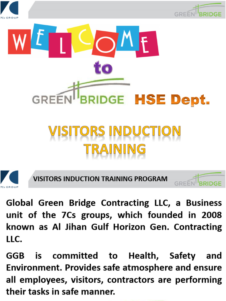 HSE Visitors Induction | PDF | Fires | Safety