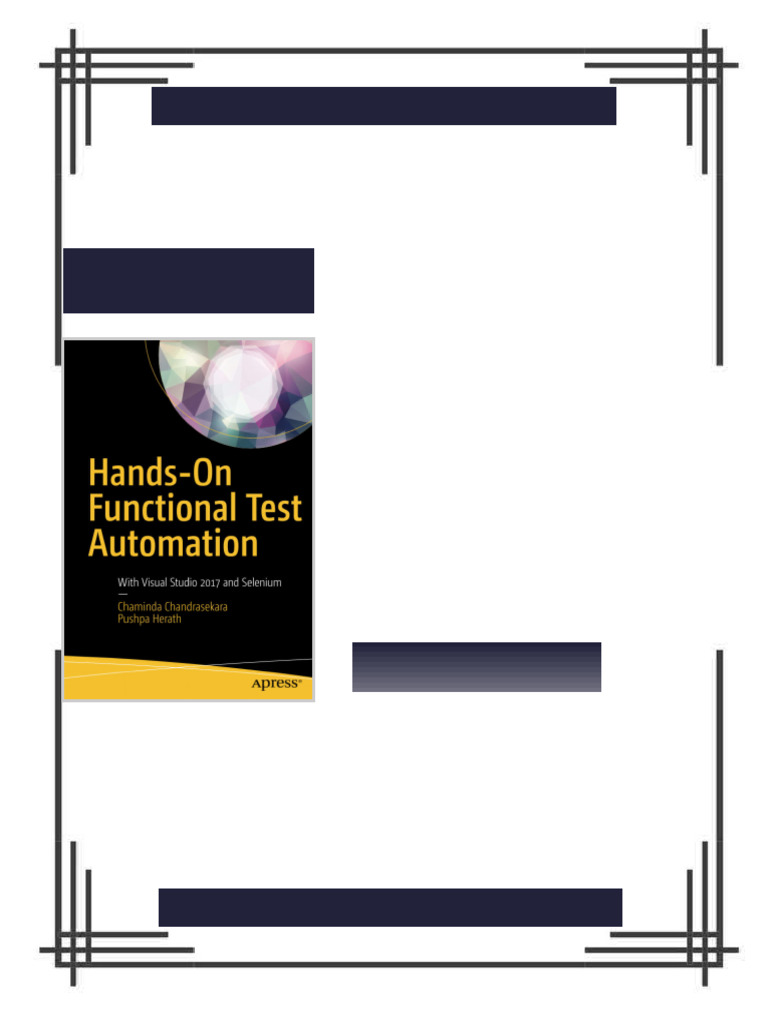 Hands-On Functional Test Automation: With Visual Studio 2017 and ...