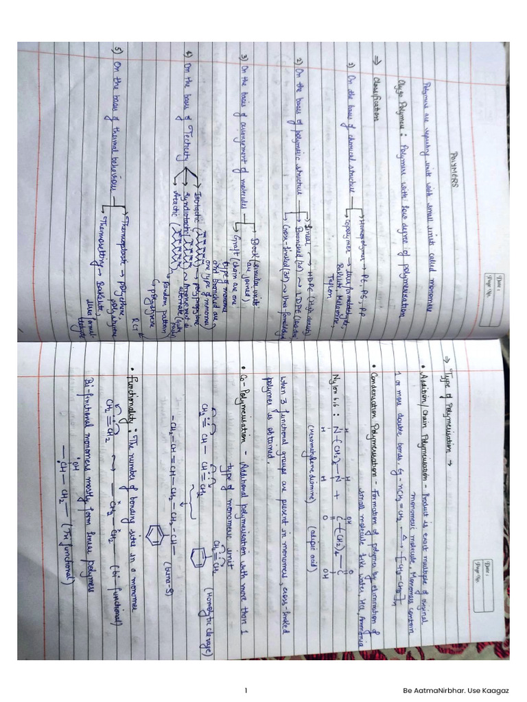 Polymers Notes | PDF