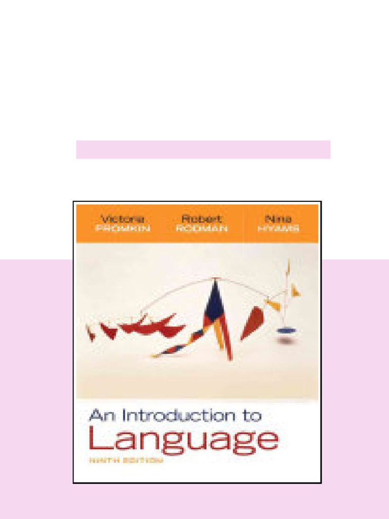 An Introduction to Language 9th Edition Victoria Fromkin - ebook and ...
