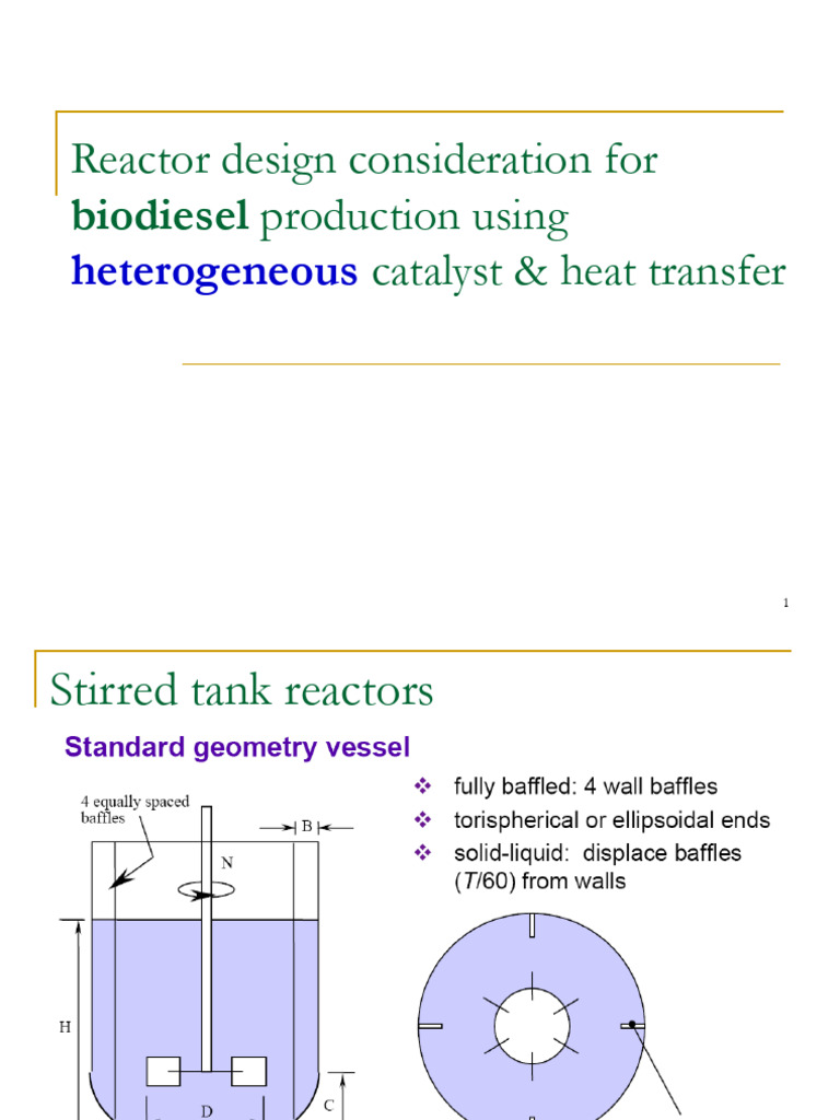 Biodiesel Reactor Design Considerations | PDF | Chemical Reactor ...