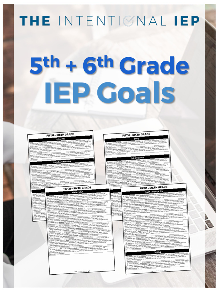 IEP Goals for 5th & 6th Grade Students | PDF