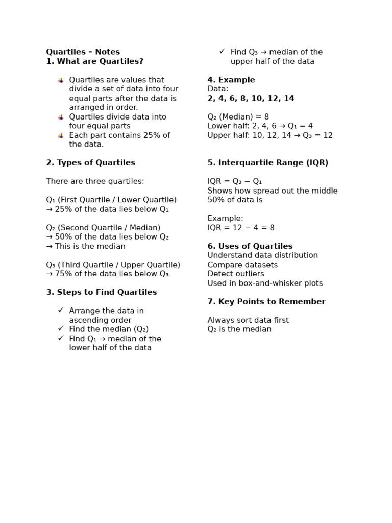 Understanding Quartiles and Their Uses | PDF