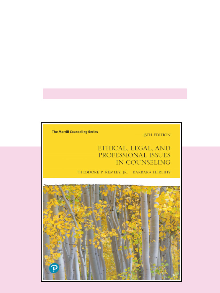 (Ebook) Ethical, Legal, and Professional Issues in Counseling by ...