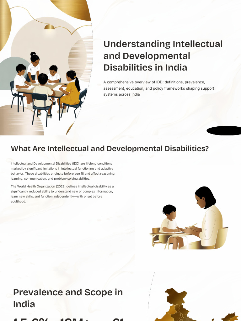 Understanding Intellectual and Developmental Disabilities in India ...