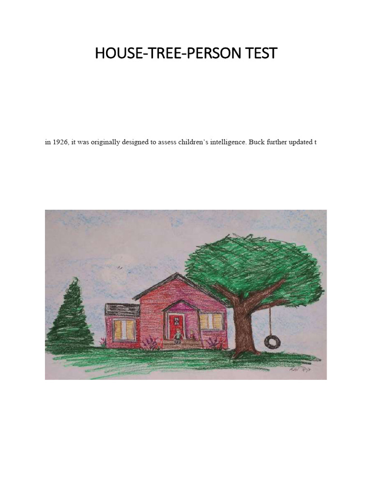 House, Tree Maunal | PDF | Art Therapy | Psychology