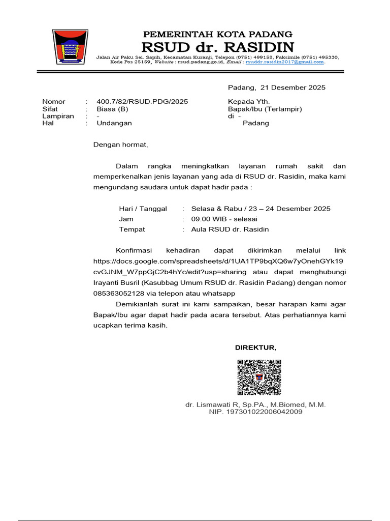 20251221125904undangan Pelayanan RSUD | PDF