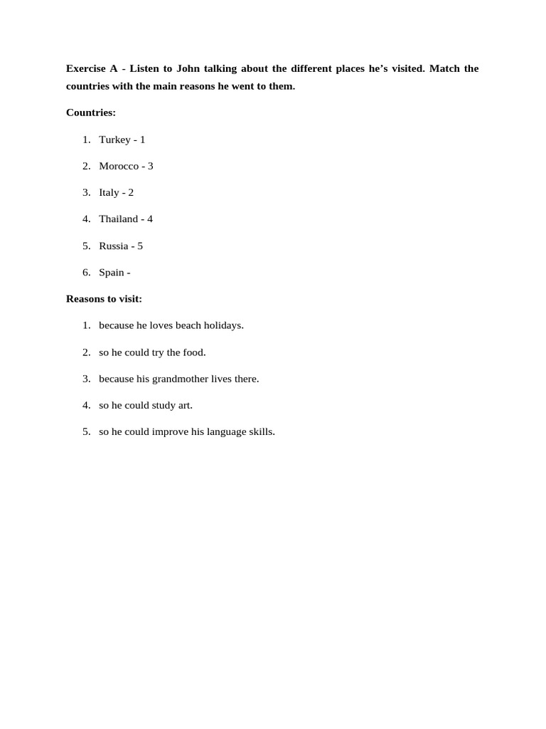 Listening Homework | PDF