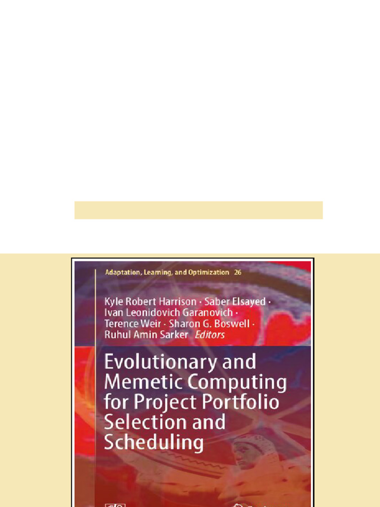 (Ebook) Evolutionary and Memetic Computing for Project Portfolio ...