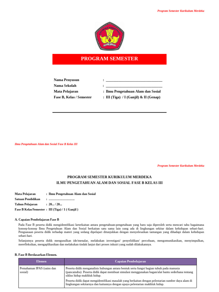 Promes Kurikulum Merdeka | PDF