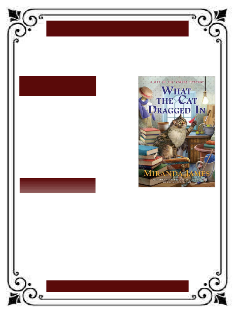 What the Cat Dragged In Cat in the Stacks 14 1st Edition Miranda James ...