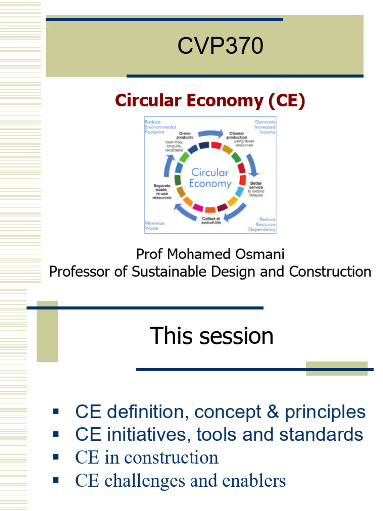 Understanding Circular Economy in Construction | PDF | Economies ...