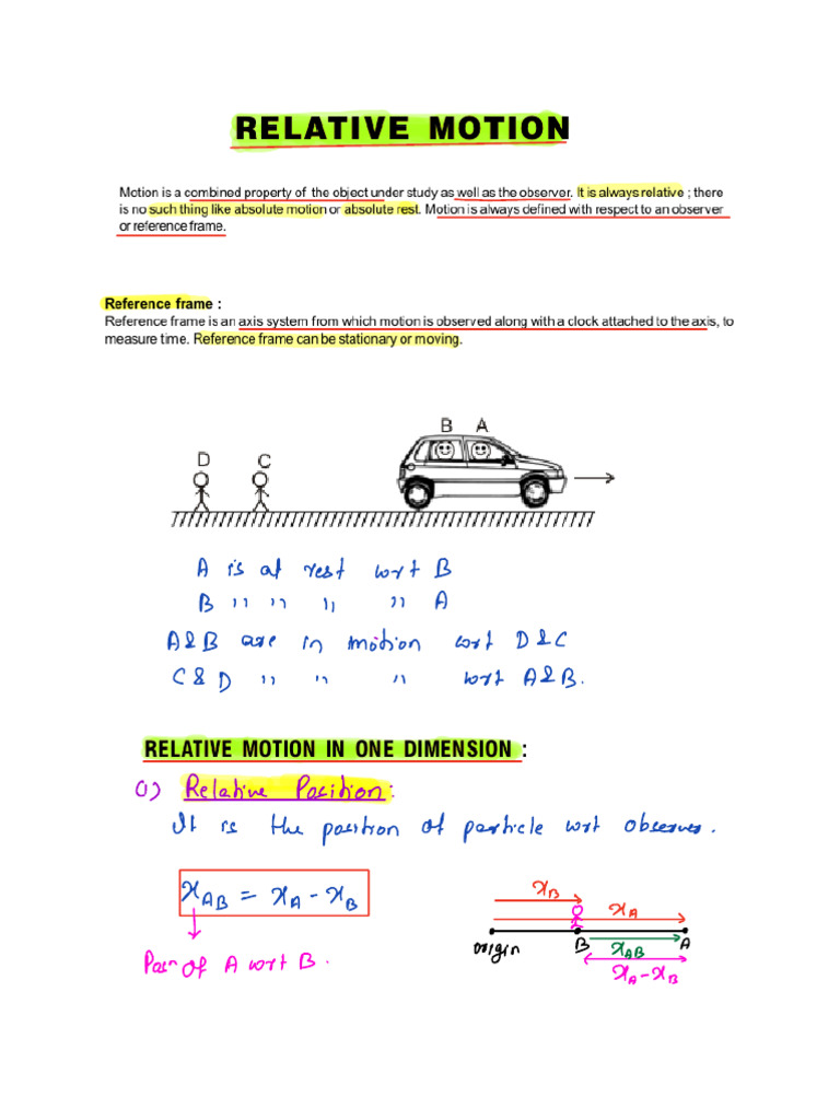 Copy of Relative Motion | PDF