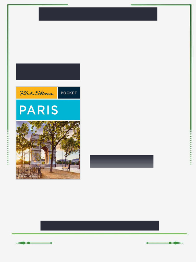 Rick Steves Pocket Paris 5th Edition Rick Steves Steve Smith Gene ...