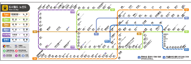 부산 도시철도 노선도(Metro Line Map) | PDF