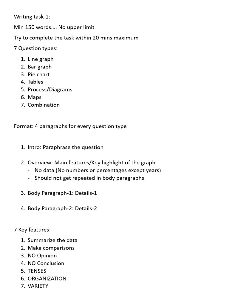 Writing Task-1 Intro | PDF