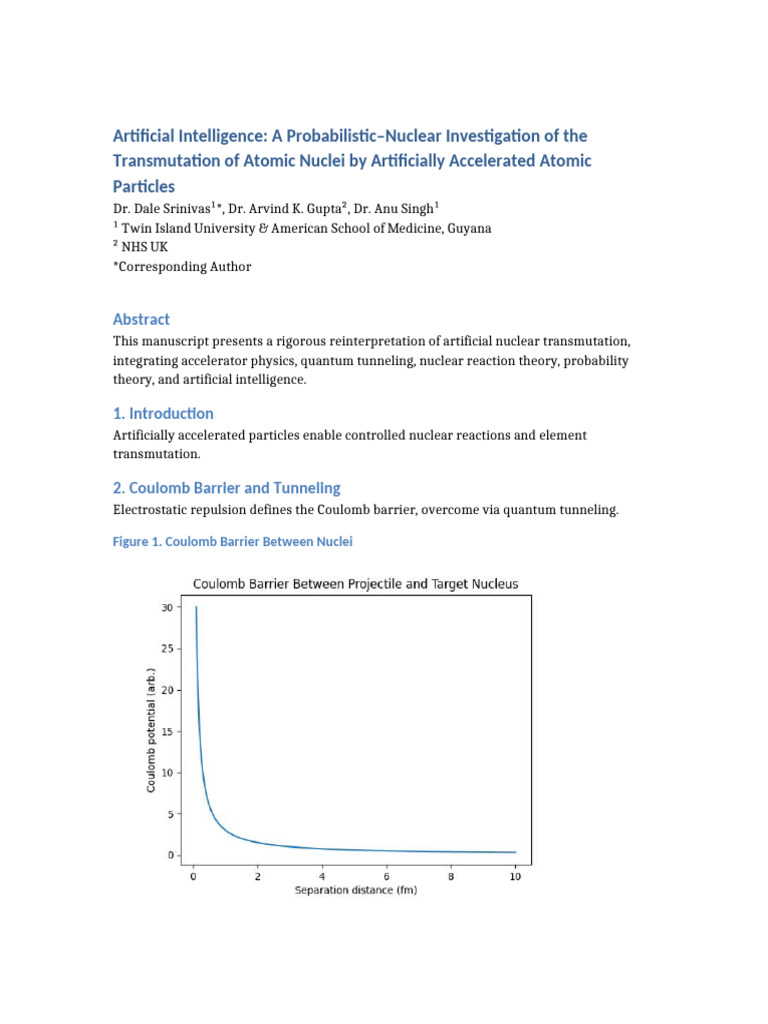 Artificial Nuclear Transmutation Elsevier | PDF