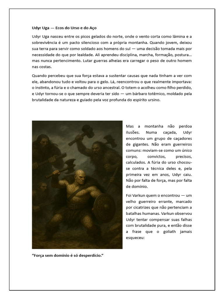 Udyr Uga História (1) | PDF