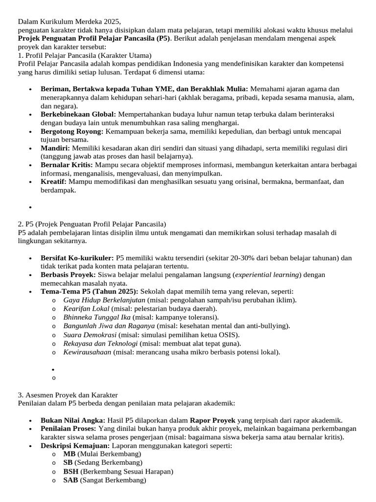 Profile Pancasila Kumer | PDF