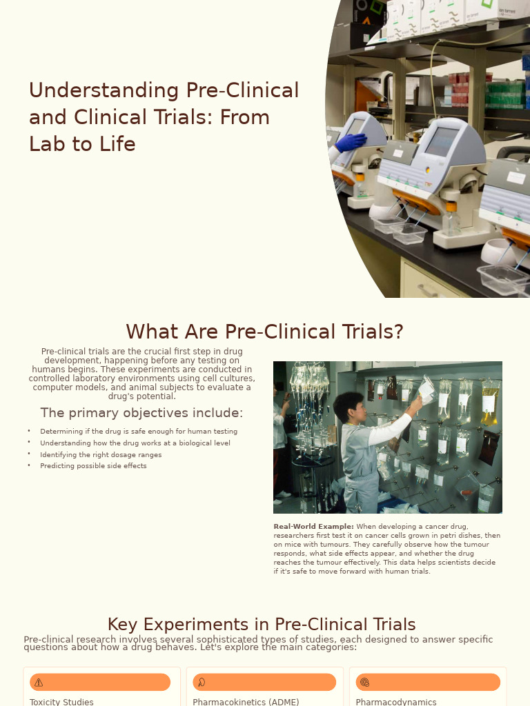 Pre-Clinical and Clinical Trials Overview | PDF | Toxicity | Dose ...