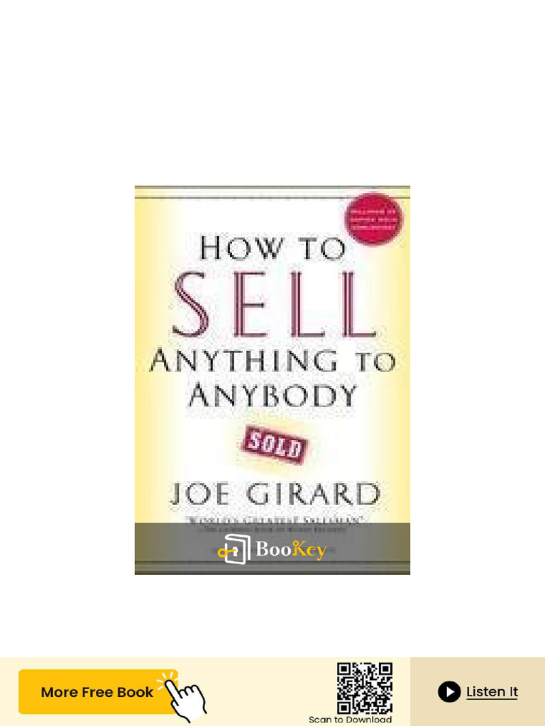 How to Sell Anything to Anybody | PDF | Sales | Psychological Concepts