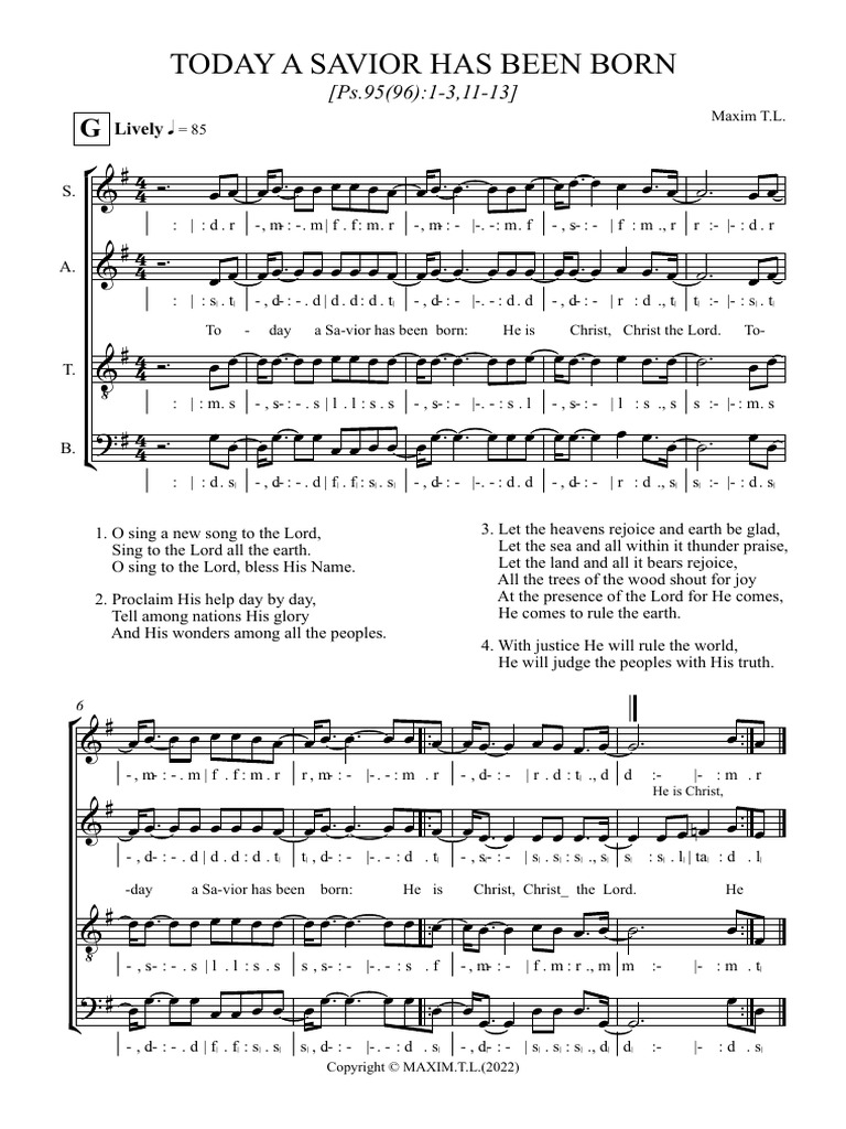 Savior Born: Christ the Lord Celebrated | PDF