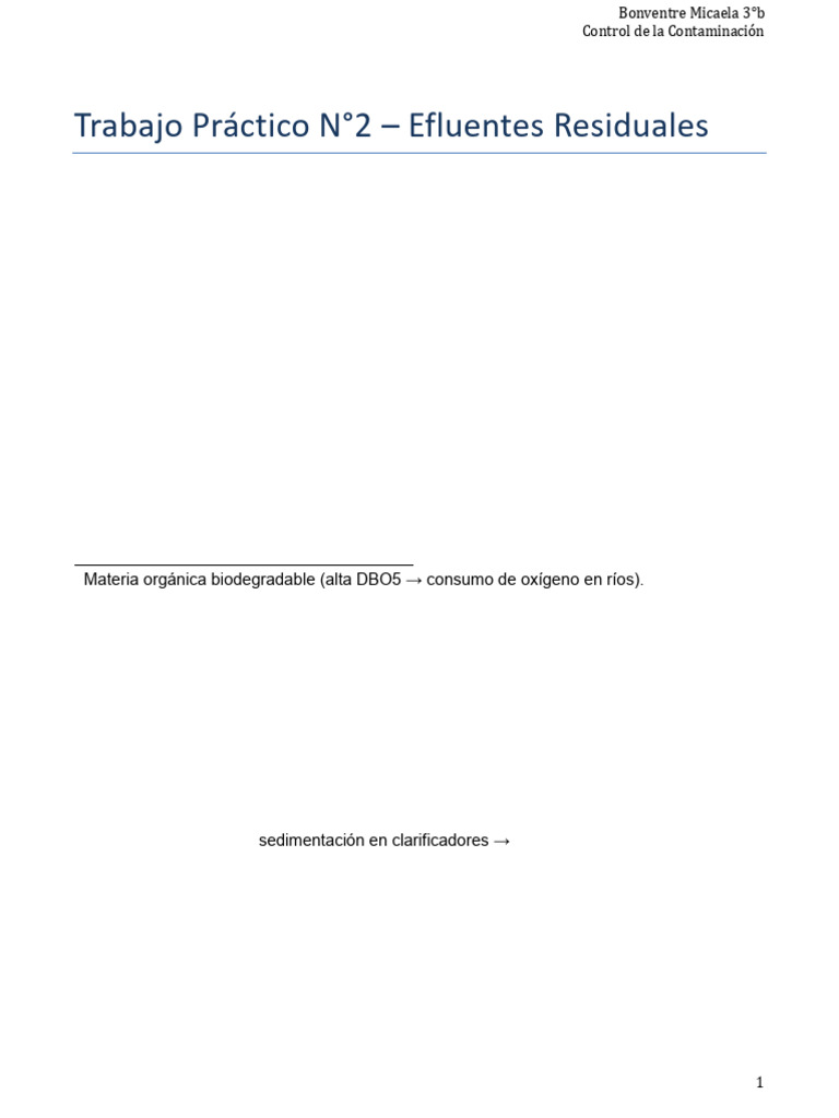 TP2_Efluentes_Resuelto | PDF | Tratamiento de aguas residuales | Aguas ...