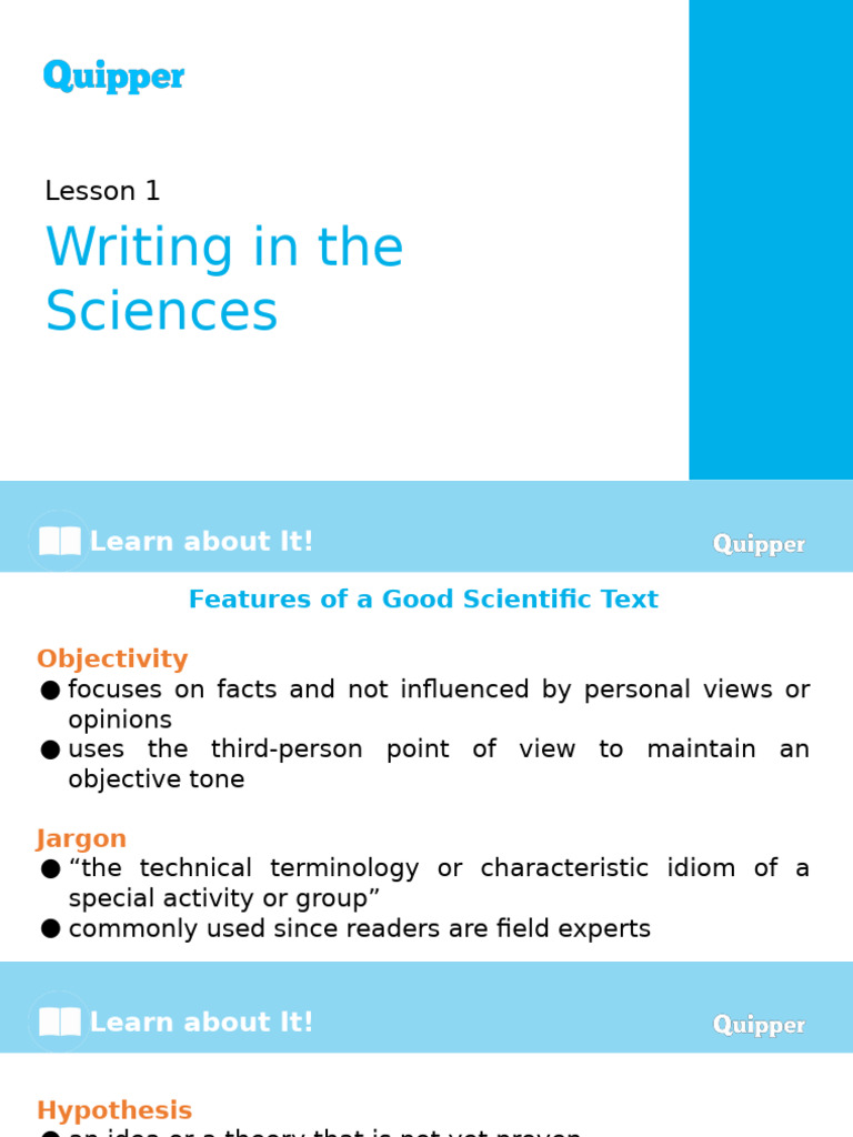RAW-11-Writing-in-the-Sciences-CONCEPT-NOTES | PDF