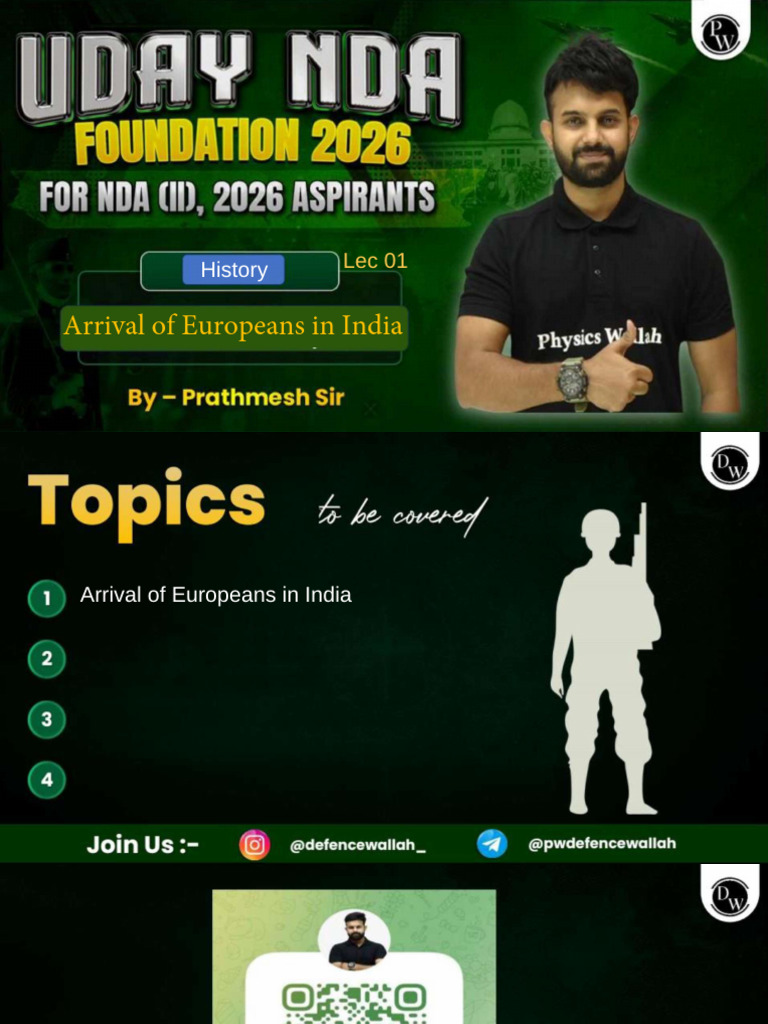 Arrival of Europeans in India 01 Class Notes | PDF