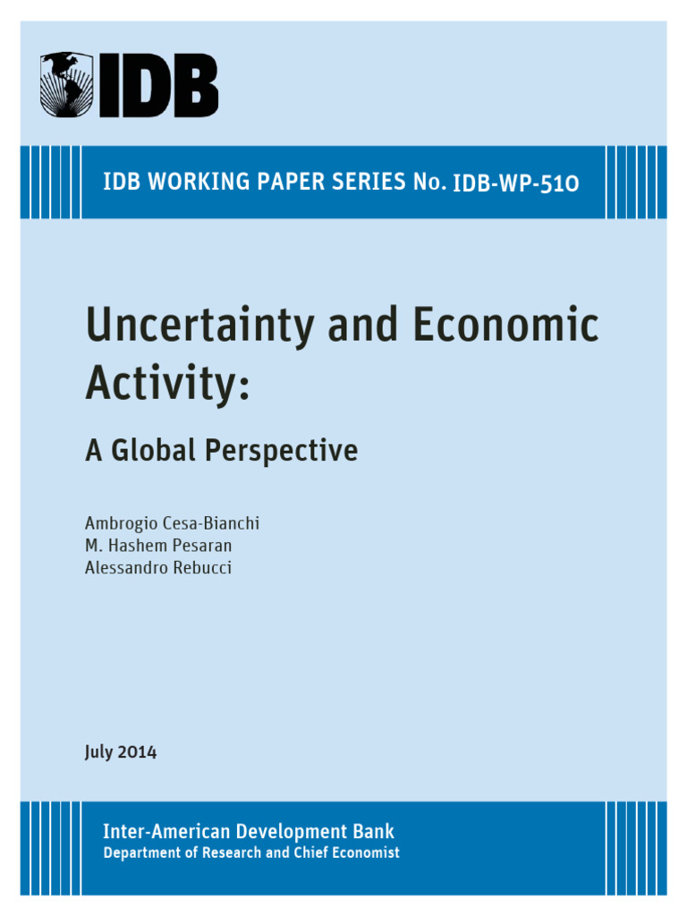 Uncertainty and Economic Activity a Global Perspective | PDF ...